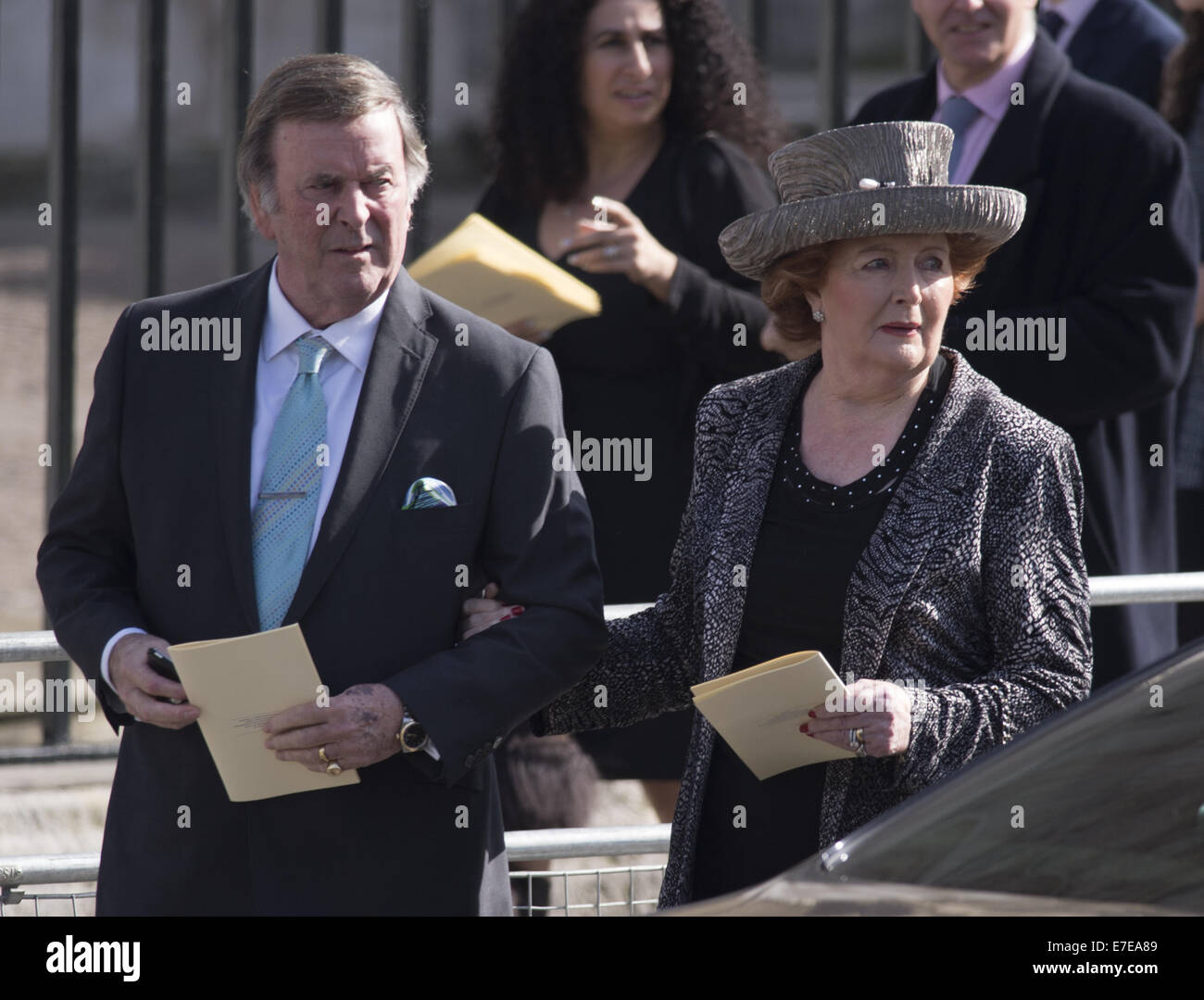Royals and Celebrities leave Westminster Abbey after attending David ...