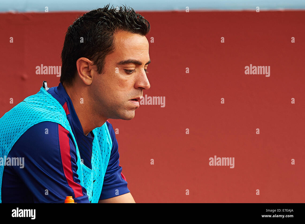 Xavi Hernandez (FC Barcelona), during La Liga soccer match between FC ...