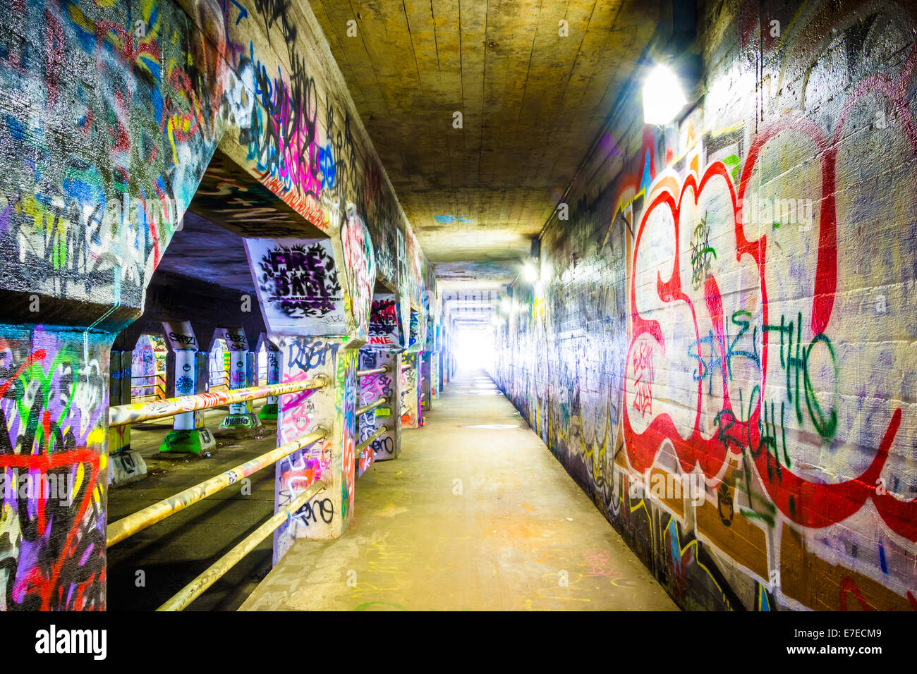 Graffiti inside Krog Street Tunnel in Atlanta, Georgia Stock Photo - Alamy