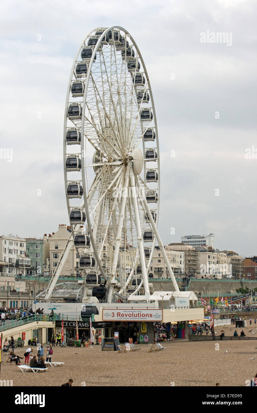 Brighton Wheel on a cloudy day Stock Photo - Alamy
