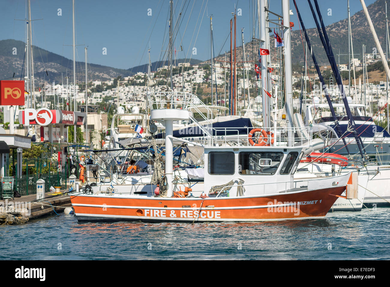 Bodrum port Turkey Halicarnassus Stock Photo - Alamy