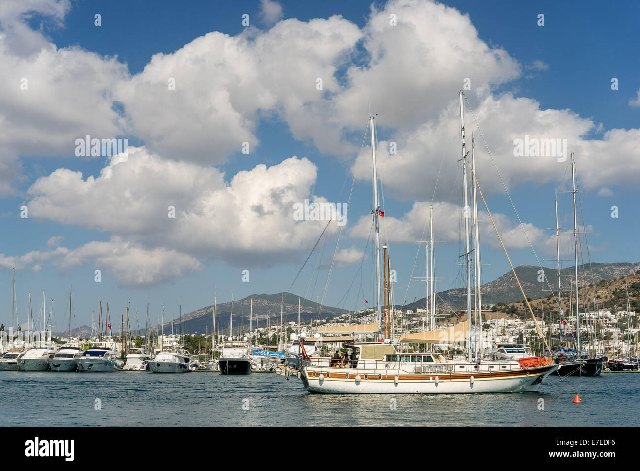 Bodrum port Turkey Halicarnassus Stock Photo - Alamy