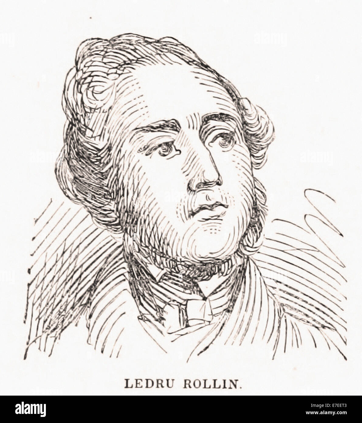 Ledru-Rollin - British Engraving - XIX th Century Stock Photo - Alamy