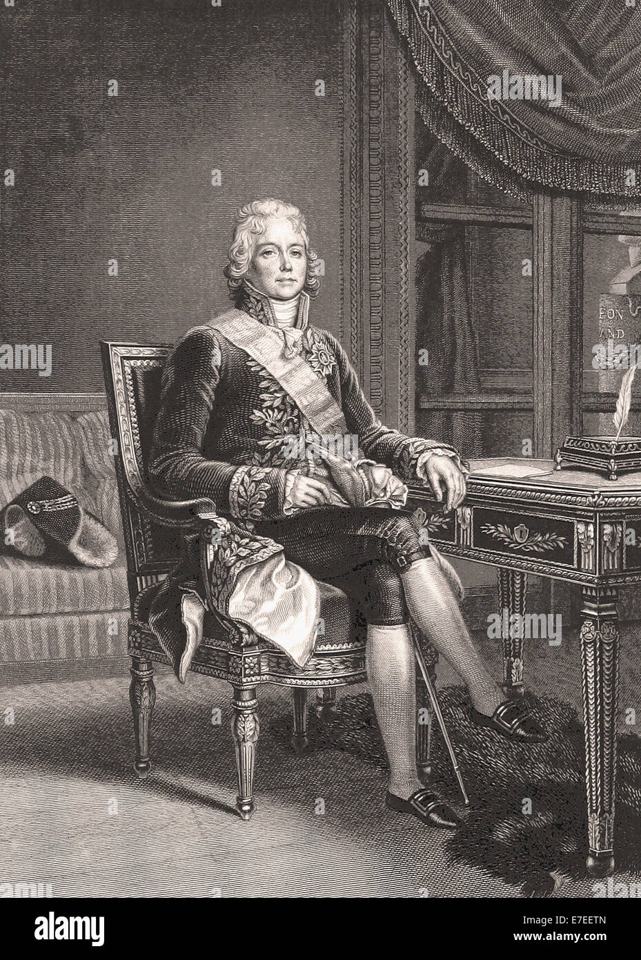 Talleyrand british engraving xix th century hi-res stock photography ...