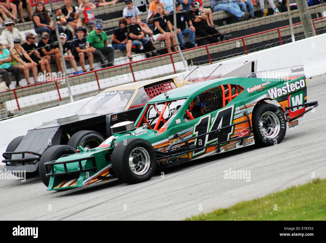 Davey Terry in his OSCAAR Modified at Sable Speedway Stock Photo - Alamy