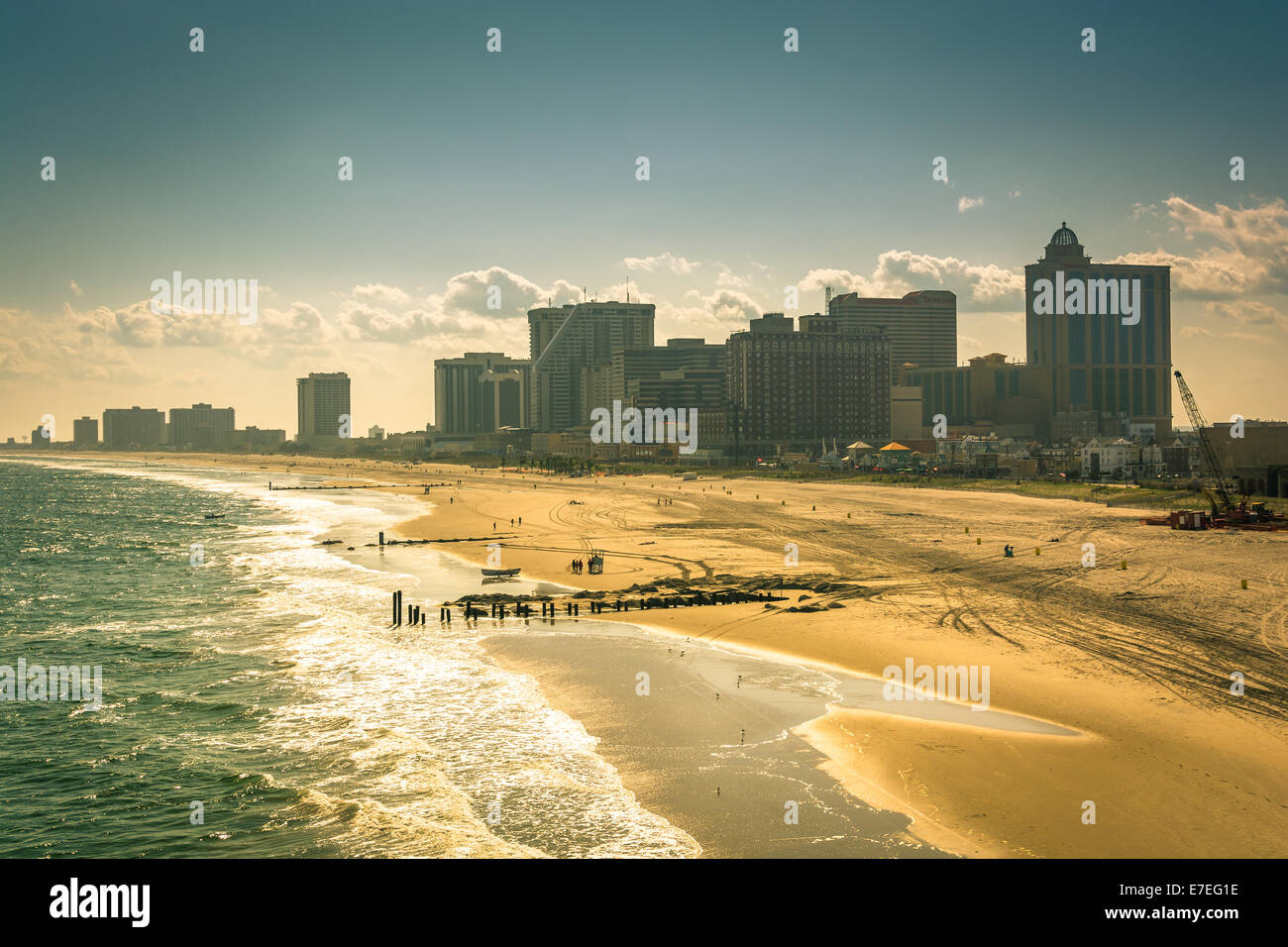 View of the beach and skyline from The Pier Shops at Caesars in ...