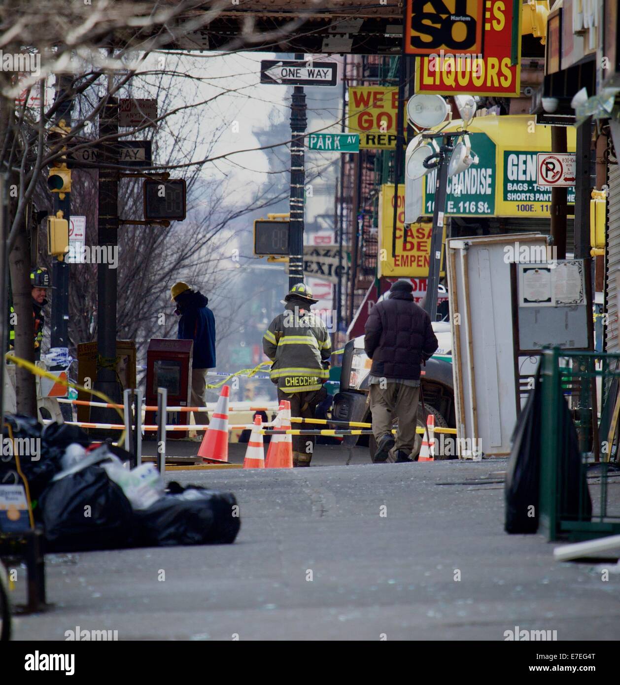 Scenes after the East Harlem 'explosion' and building collapse in New ...