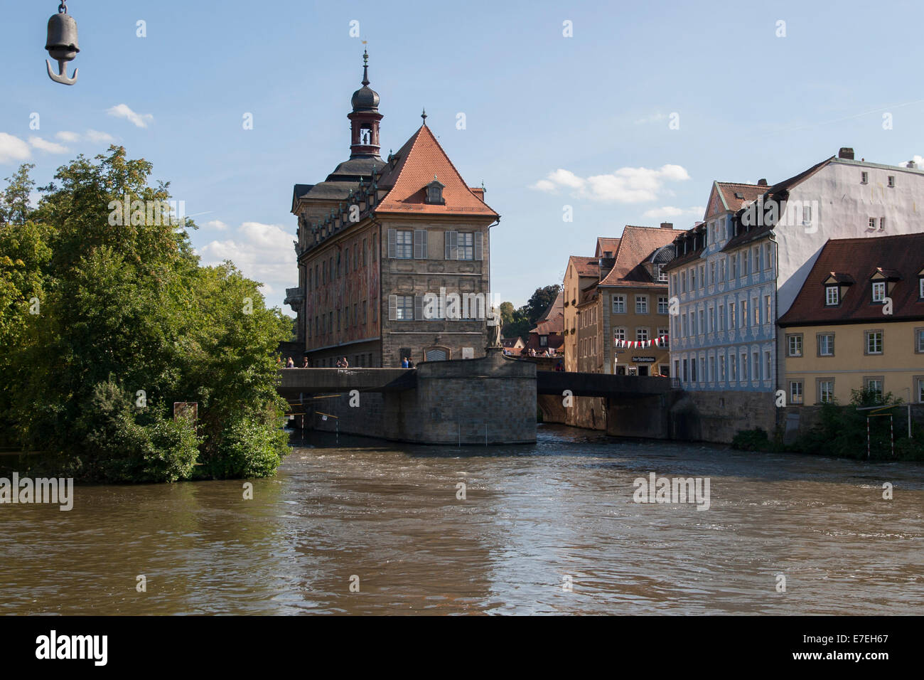 Landmark Altes Rathaus River Regnitz Bamberg Germany Europe Stock Photo ...