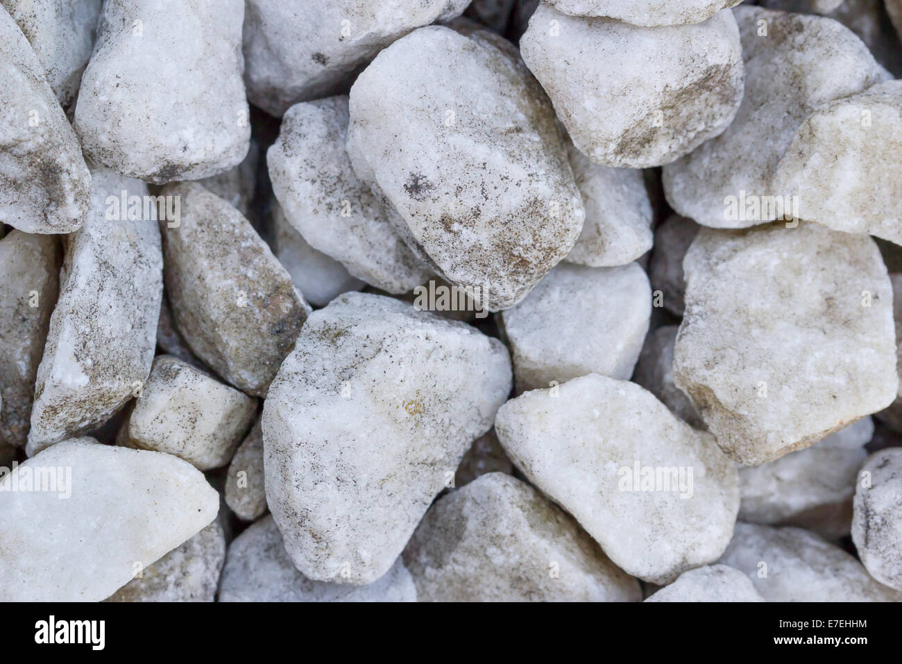 Background from sea of white stones Stock Photo - Alamy