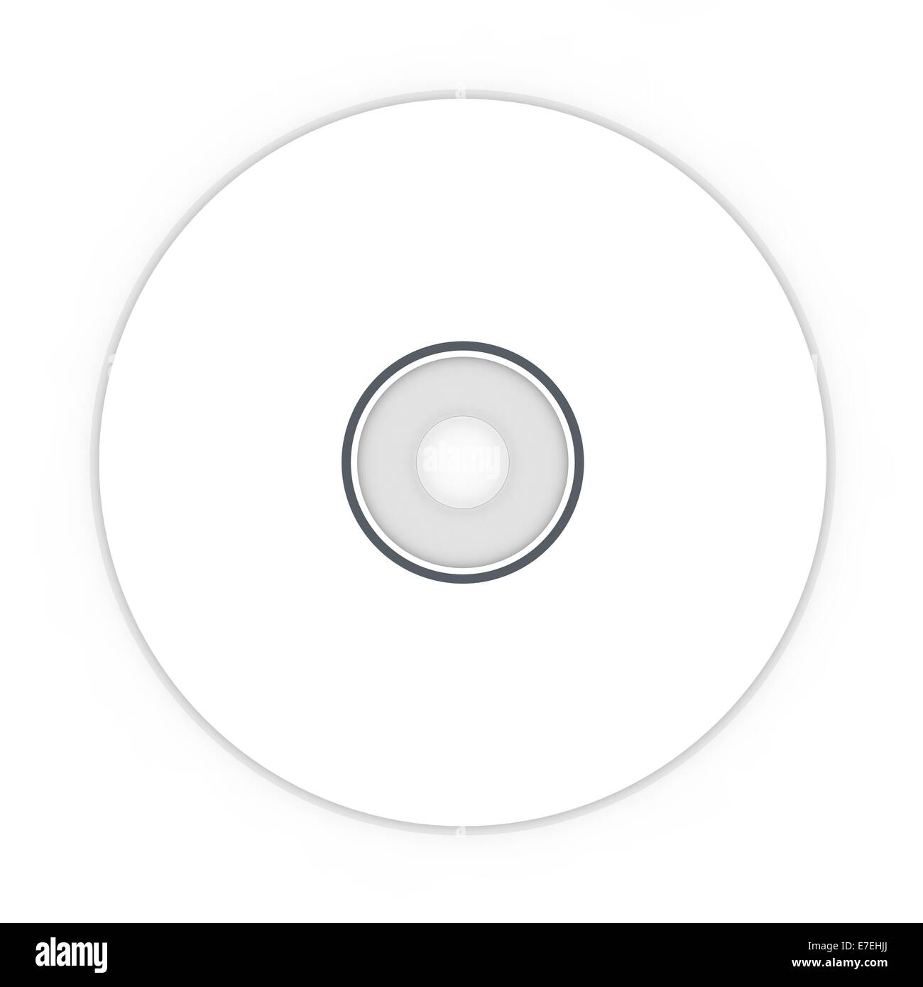 White blank sample CD. Isolated white background Stock Photo - Alamy