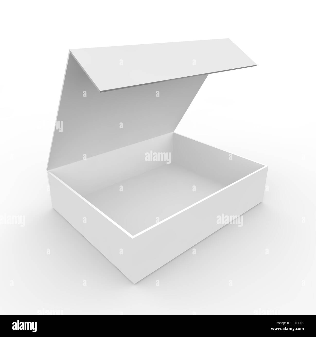 White empty box on an isolated background Stock Photo - Alamy