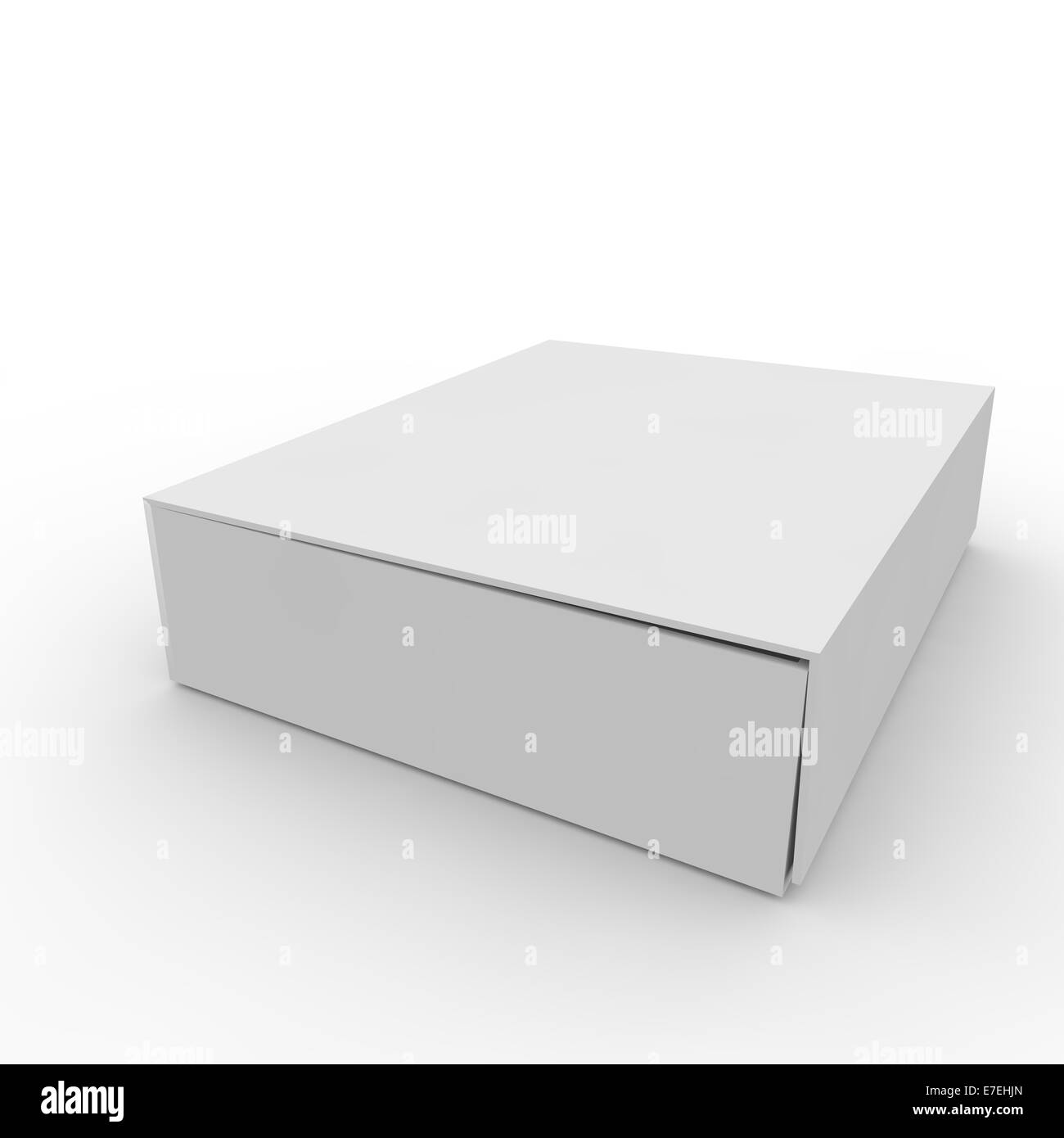 White empty box on an isolated background Stock Photo - Alamy