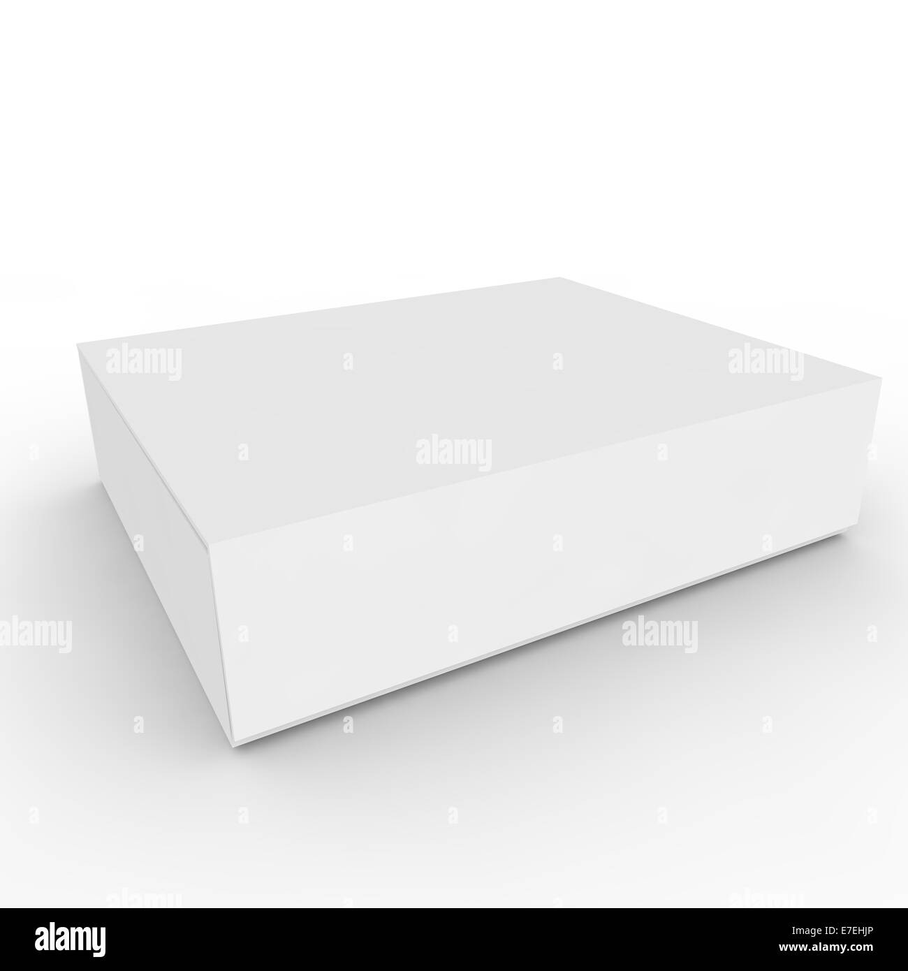 White empty box on an isolated background Stock Photo - Alamy