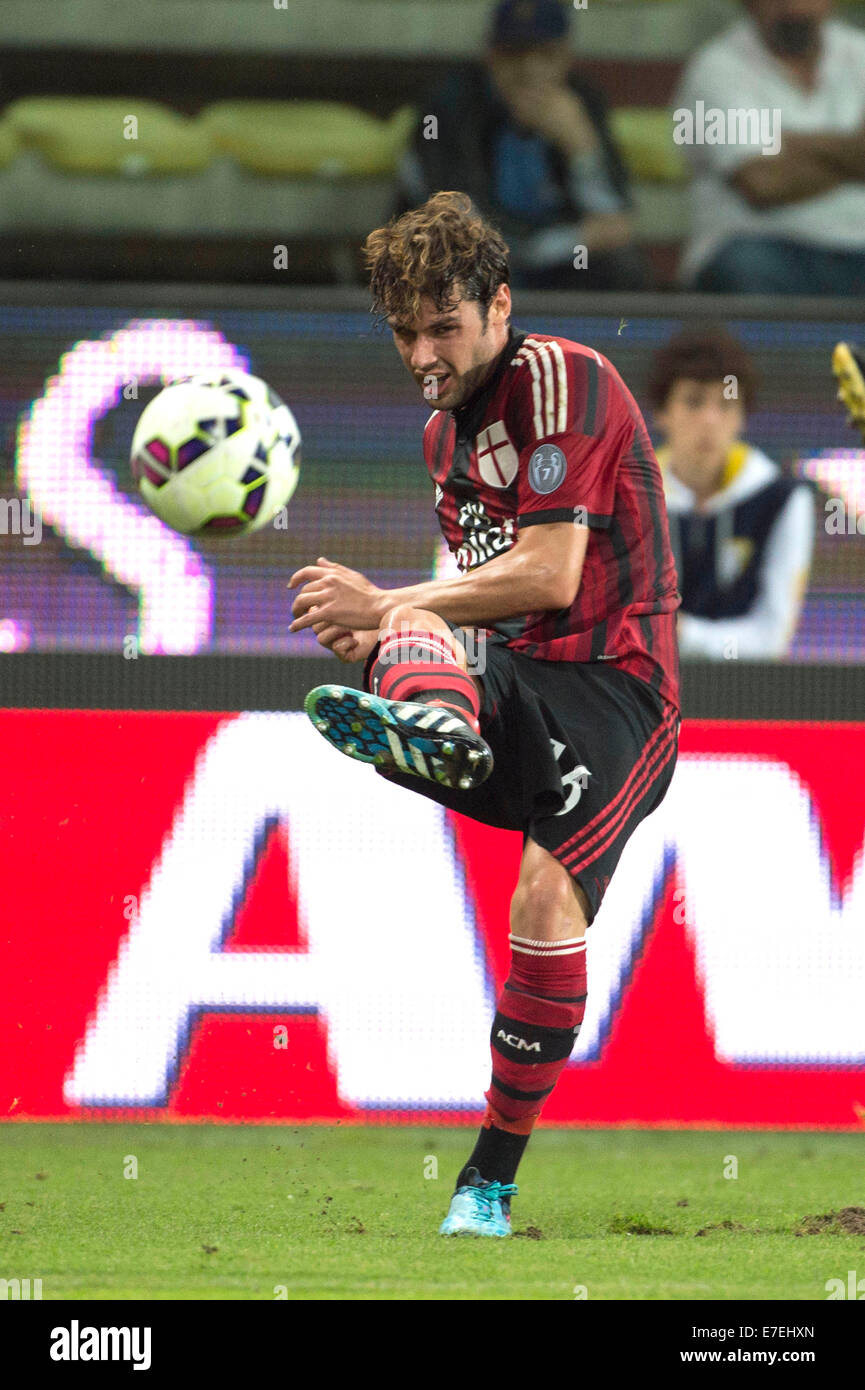 Parma, Italy. 14th Sep, 2014. Andrea Poli (Milan) Football/Soccer ...
