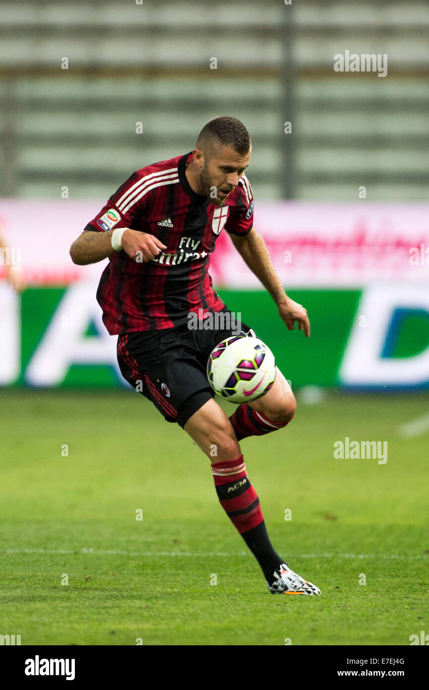 Parma, Italy. 14th Sep, 2014. Jeremy Menez (Milan) Football/Soccer ...