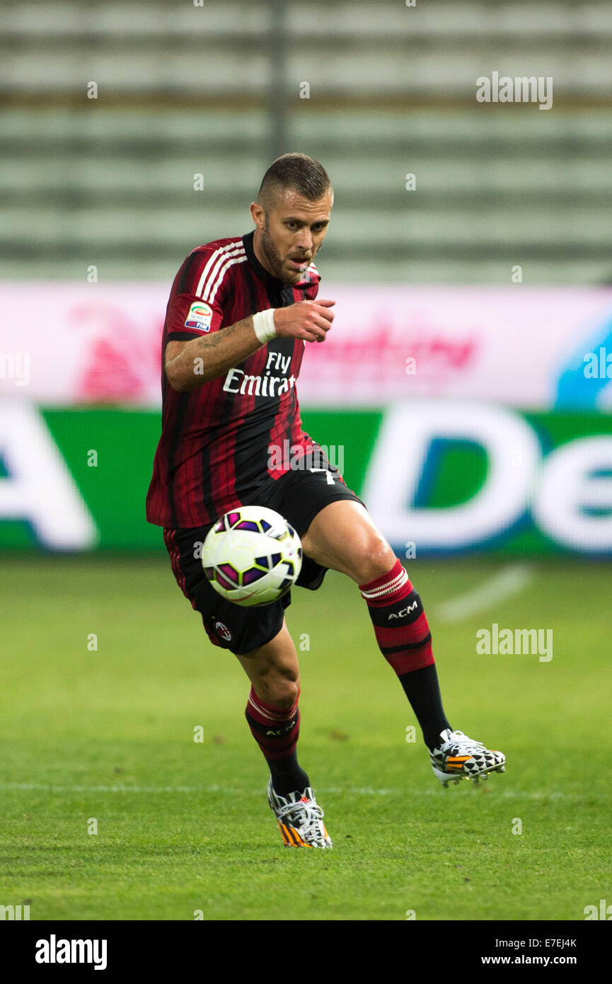 Parma, Italy. 14th Sep, 2014. Jeremy Menez (Milan) Football/Soccer ...