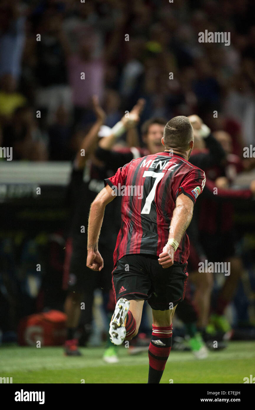 Parma, Italy. 14th Sep, 2014. Jeremy Menez (Milan) Football/Soccer ...