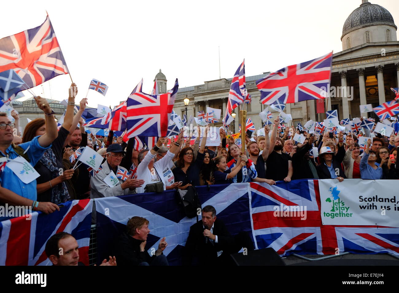 London, UK. 15th Sep, 2014. 'Let's Stay Together' campaign for non ...