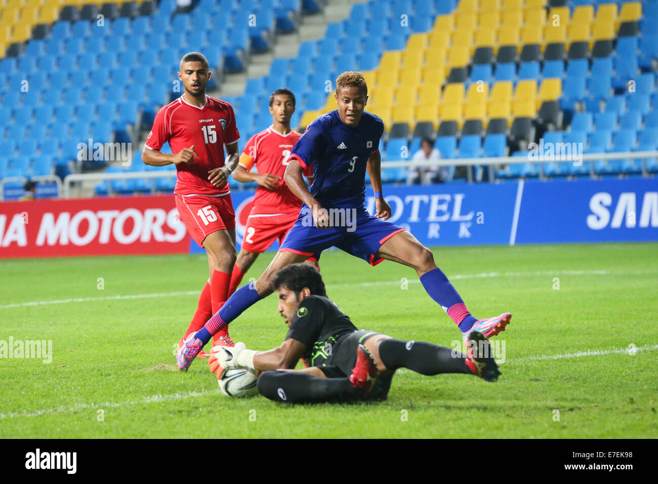 Incheon, South Korea. 14th Sep, 2014. Musashi Suzuki (JPN) Football ...