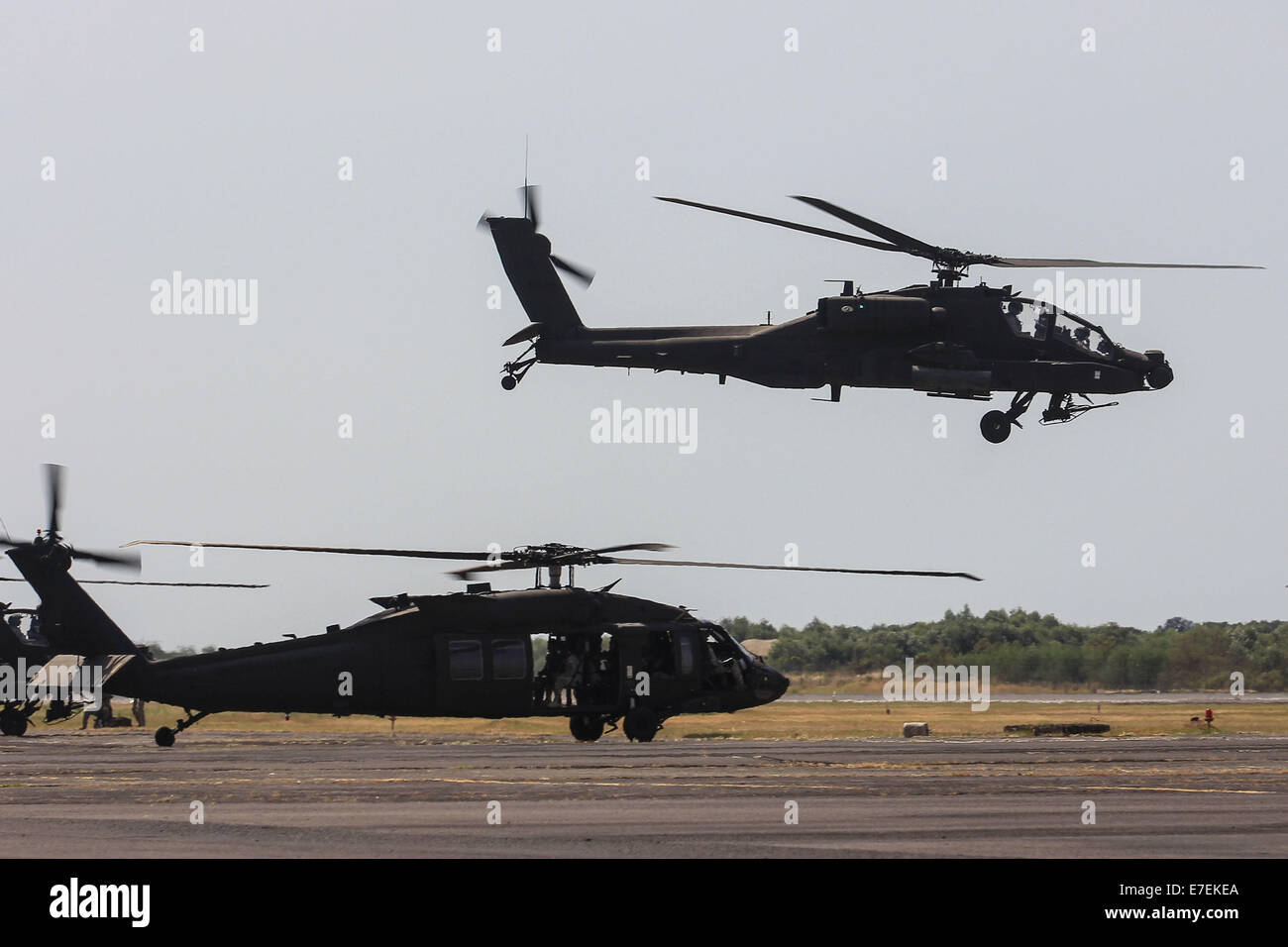Semarang, Indonesia. 15th Sep, 2014. Military helicopters take part ...
