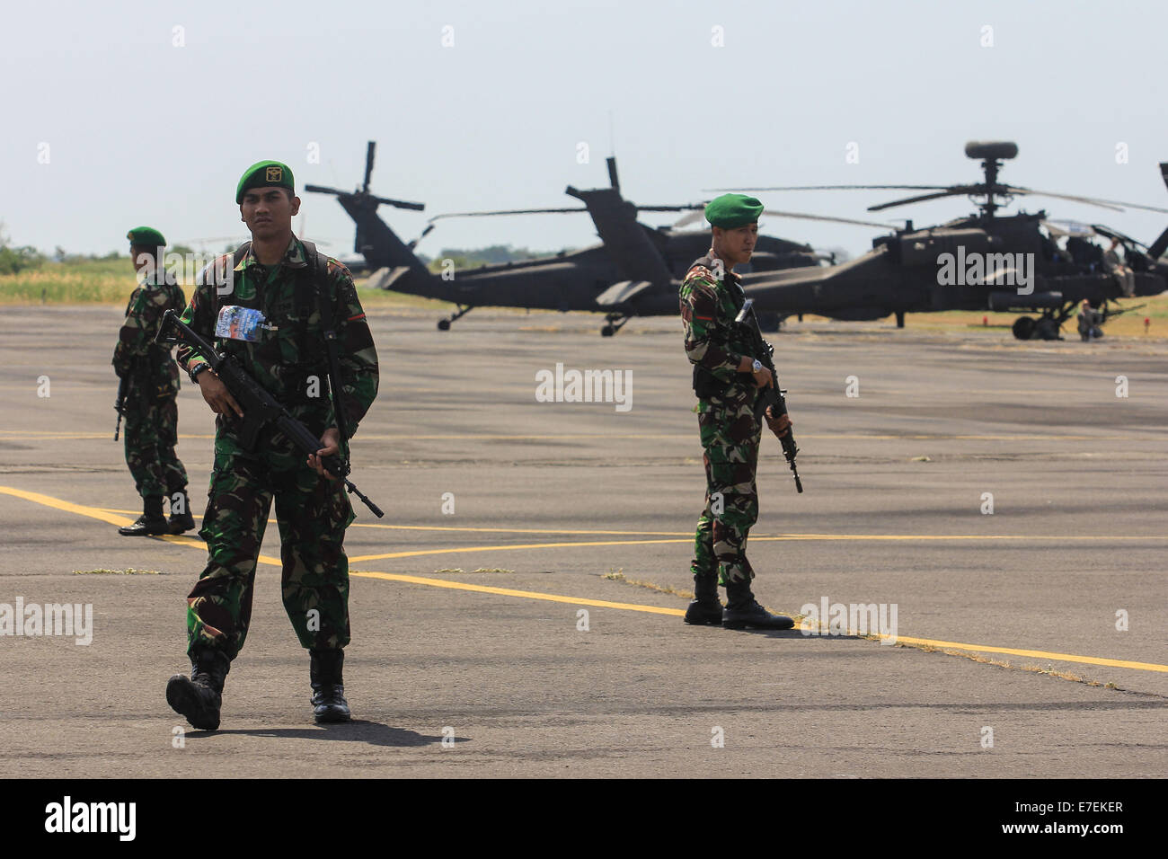 Semarang, Indonesia. 15th Sep, 2014. Military helicopters take part ...