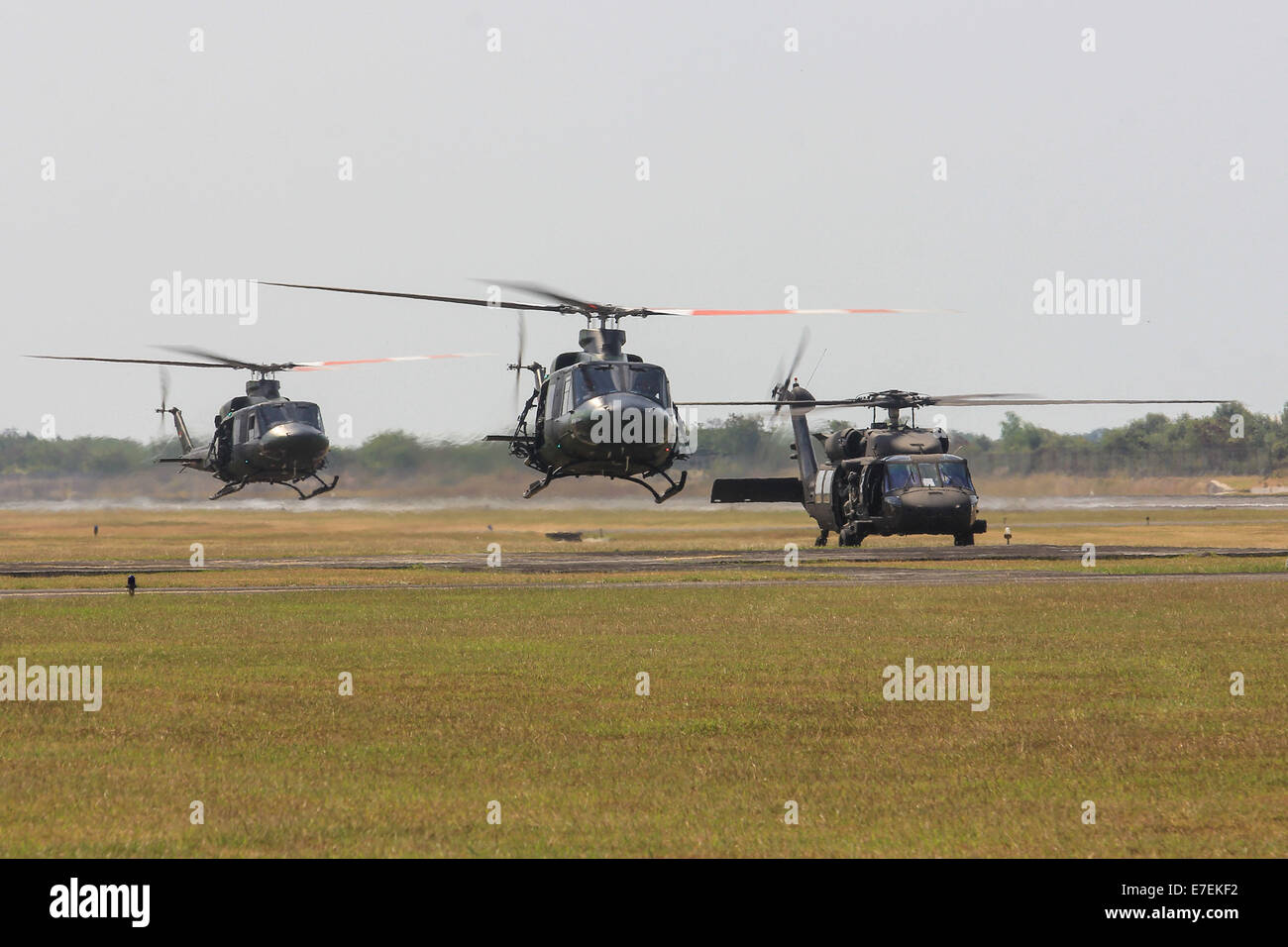 Semarang, Indonesia. 15th Sep, 2014. Military helicopters take part ...