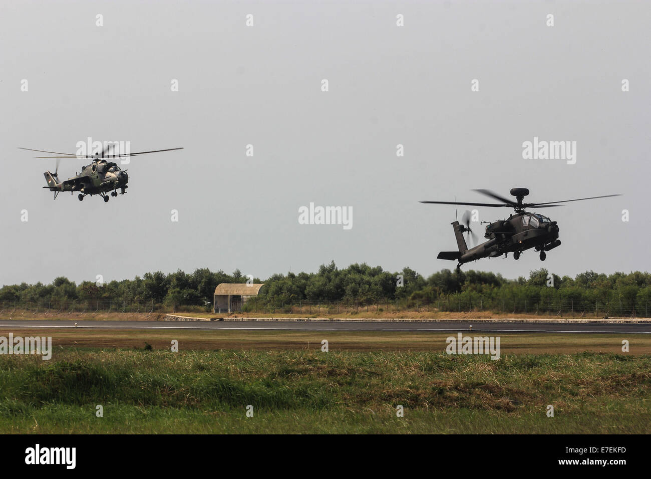 Semarang, Indonesia. 15th Sep, 2014. Military helicopters take part ...