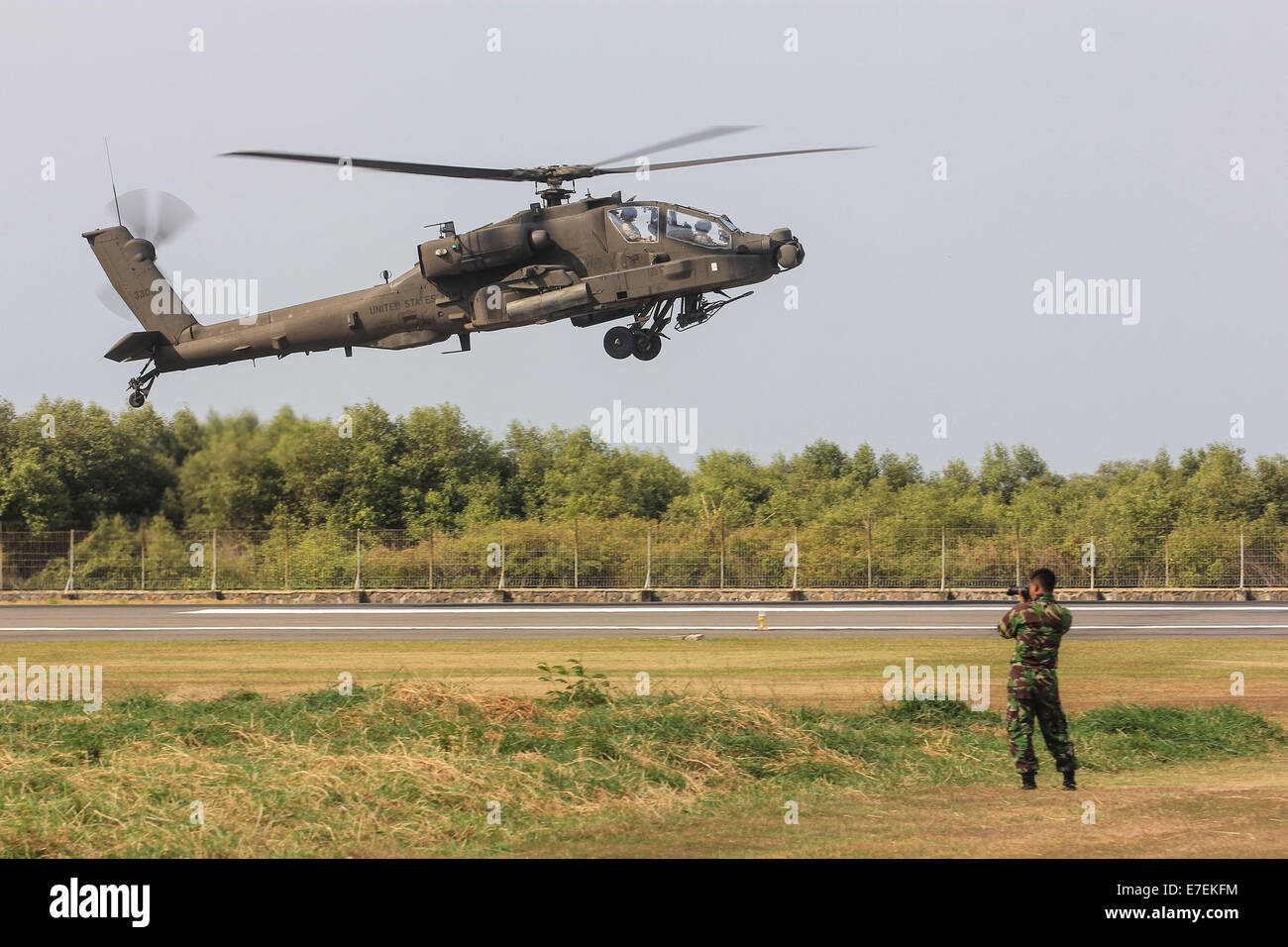 Semarang, Indonesia. 15th Sep, 2014. Military helicopters take part ...