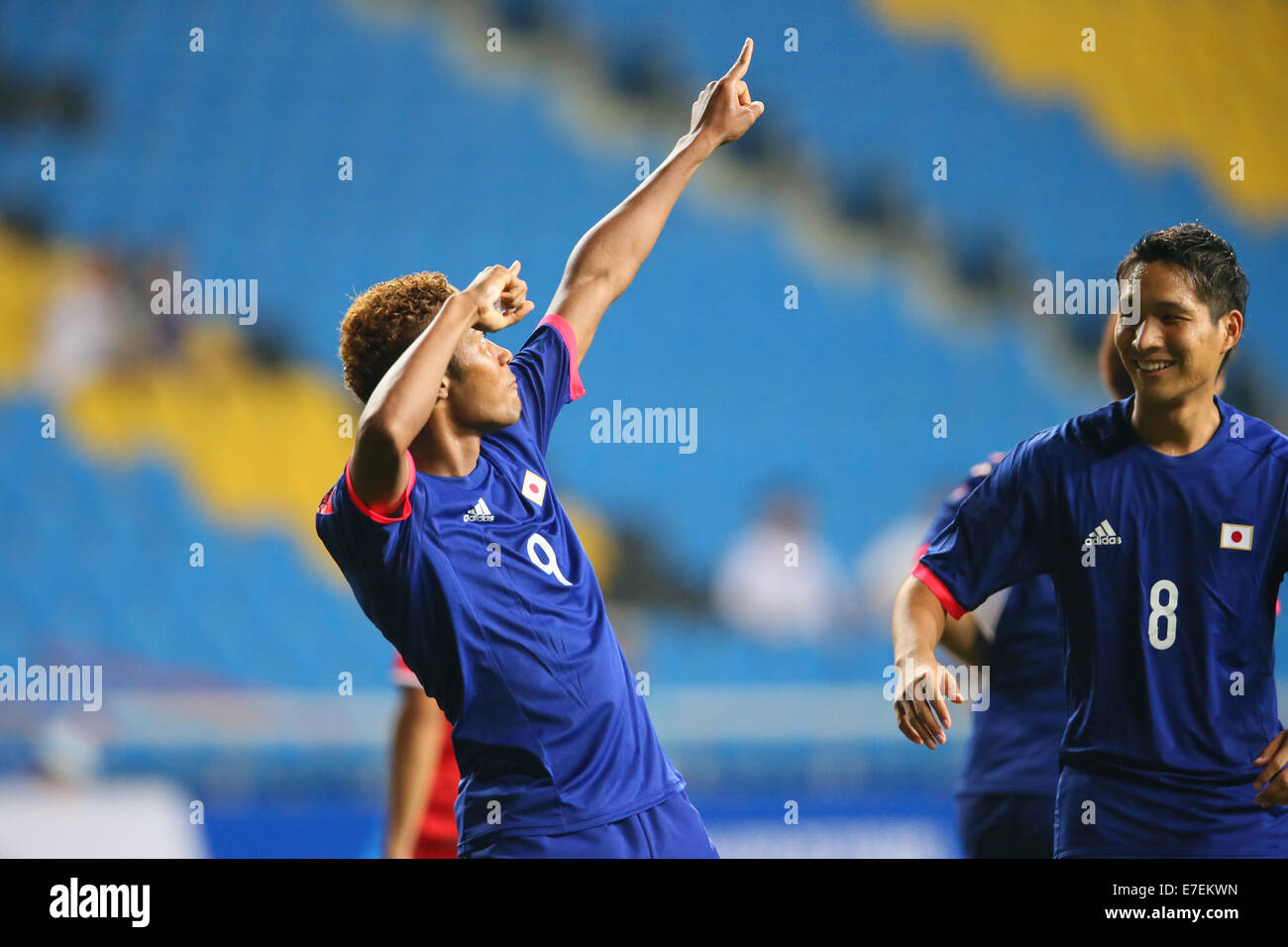 Incheon, South Korea. 14th Sep, 2014. Musashi Suzuki (JPN) Football ...