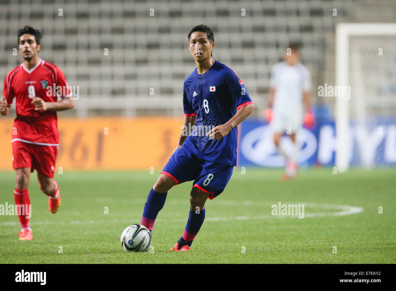 Incheon, South Korea. 14th Sep, 2014. Riki Harakawa (JPN) Football ...