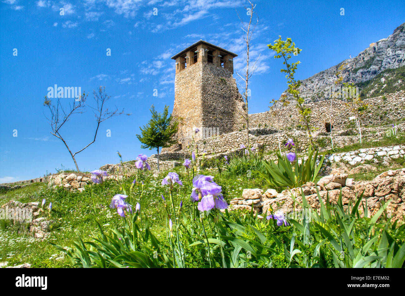 Castle in Kruje Stock Photo - Alamy