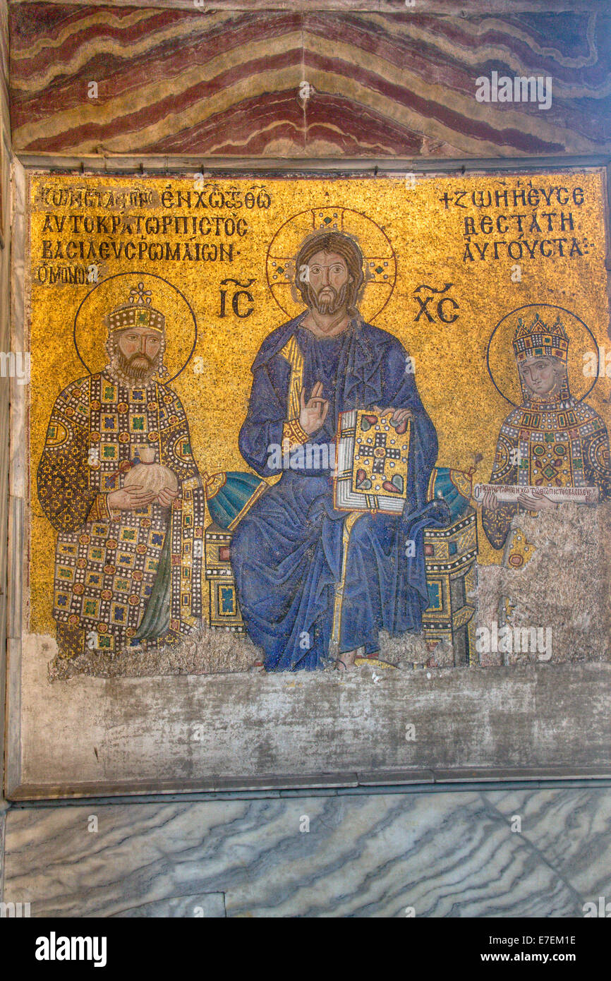 Icon inside the Hagia Sophia Stock Photo - Alamy
