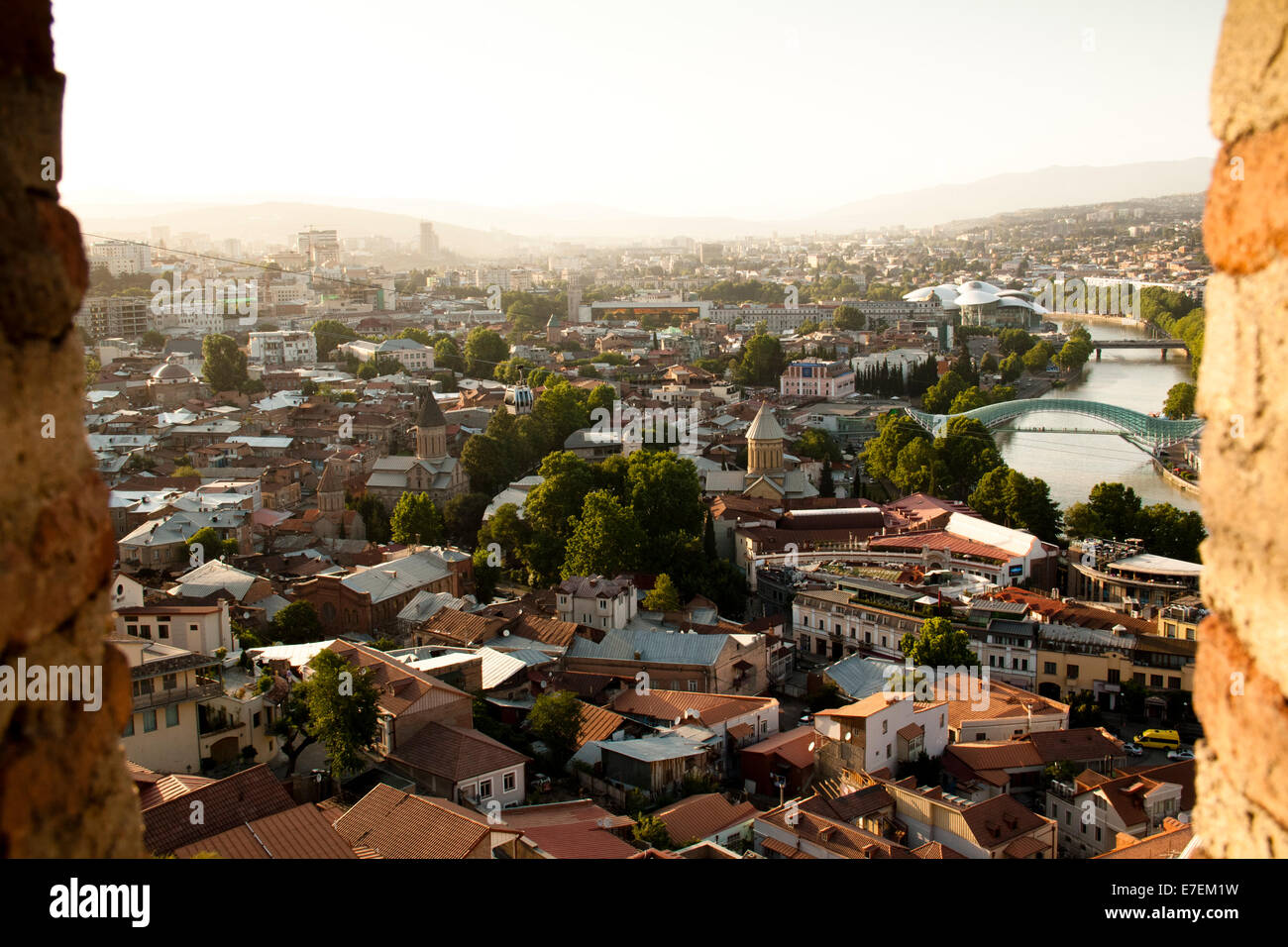 View over Tbilisi Stock Photo - Alamy