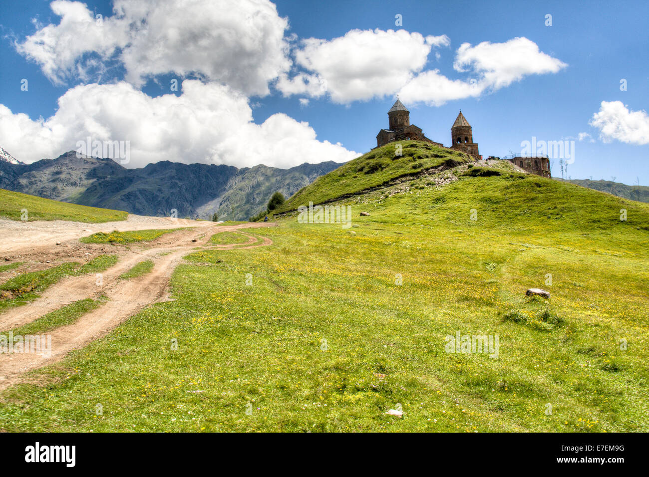 The Gergeti Trinity Church Stock Photo - Alamy
