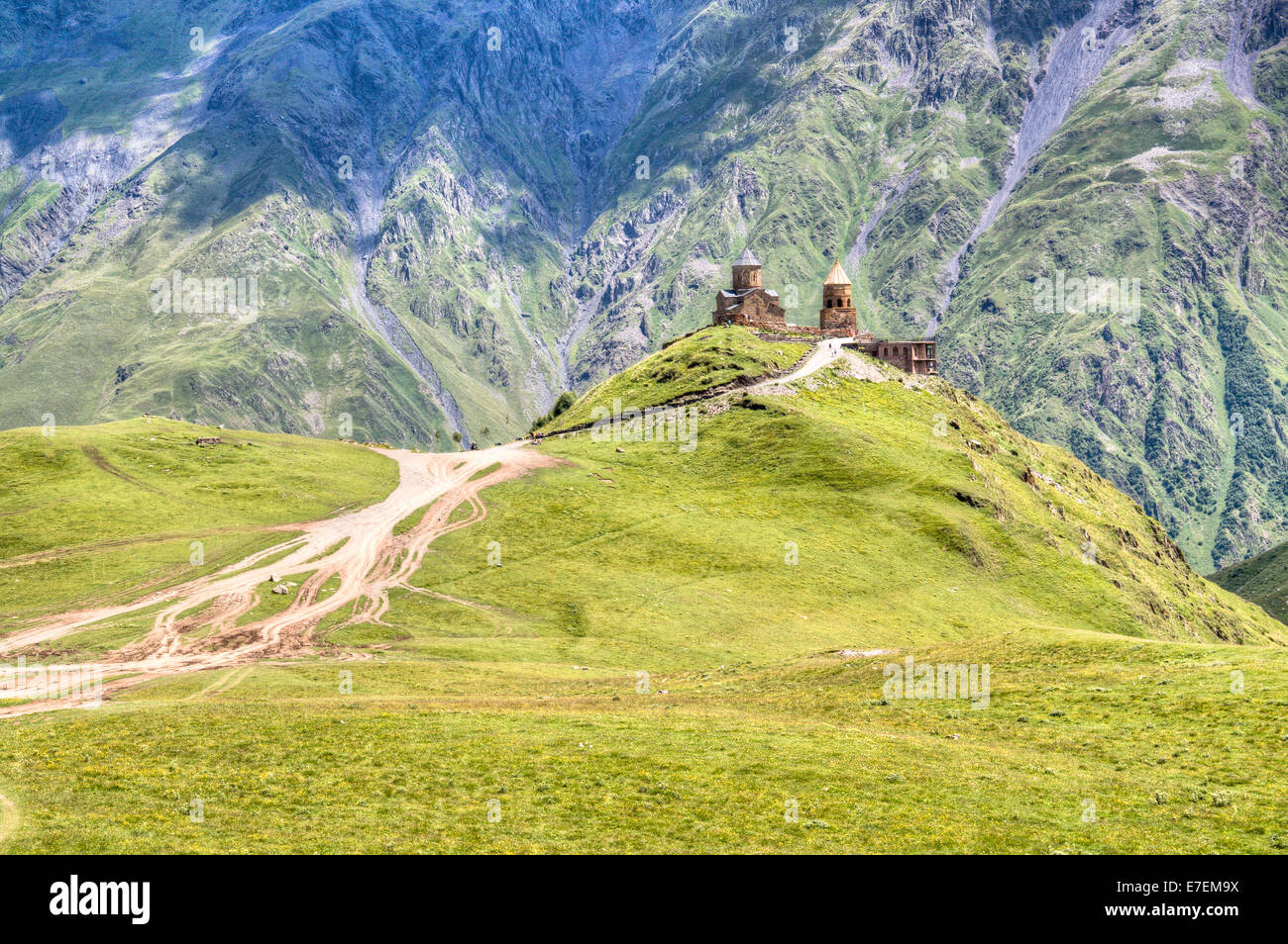 The Gergeti Trinity Church Stock Photo - Alamy