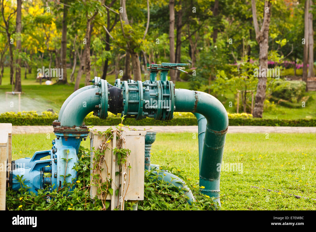 the big pump in garden Stock Photo - Alamy