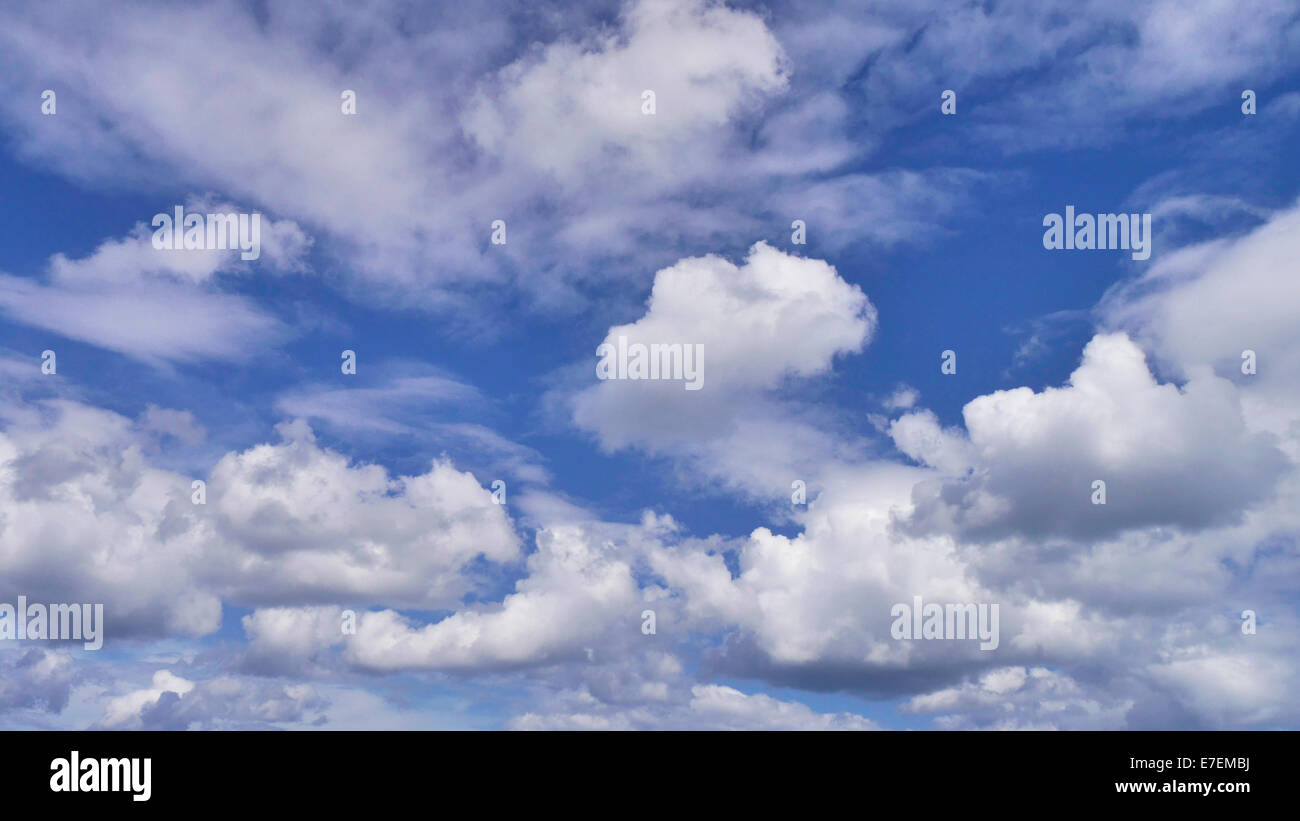 Wide angle view of interesting cloud pattern Stock Photo - Alamy