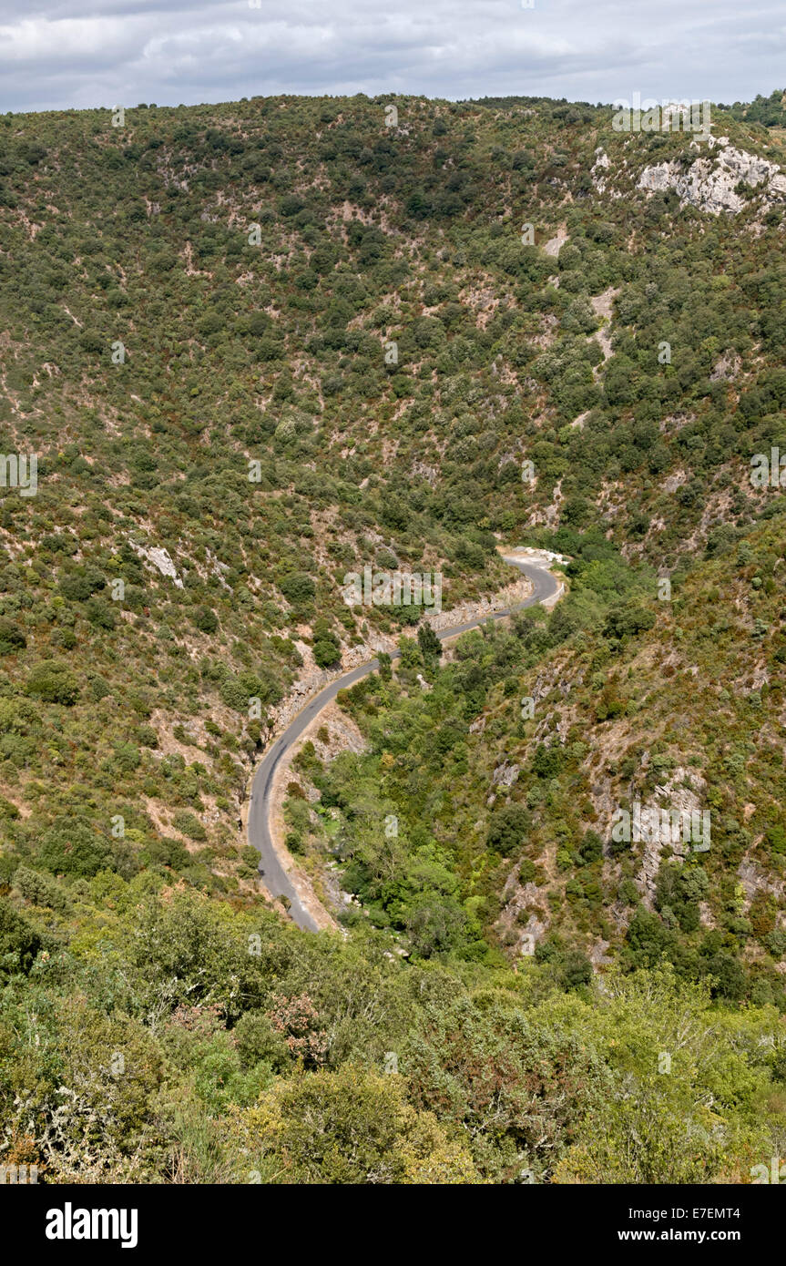 termes castle in south france part of the cathars region Stock Photo ...