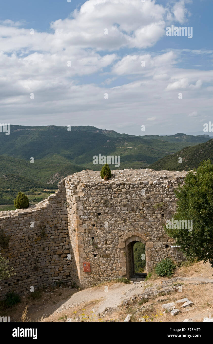 termes castle in south france part of the cathars region Stock Photo ...