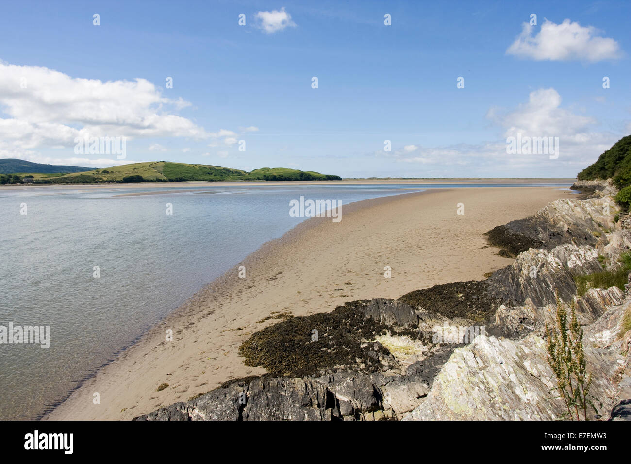 Estuary near Portmeirion Gwynedd, Wales Stock Photo - Alamy