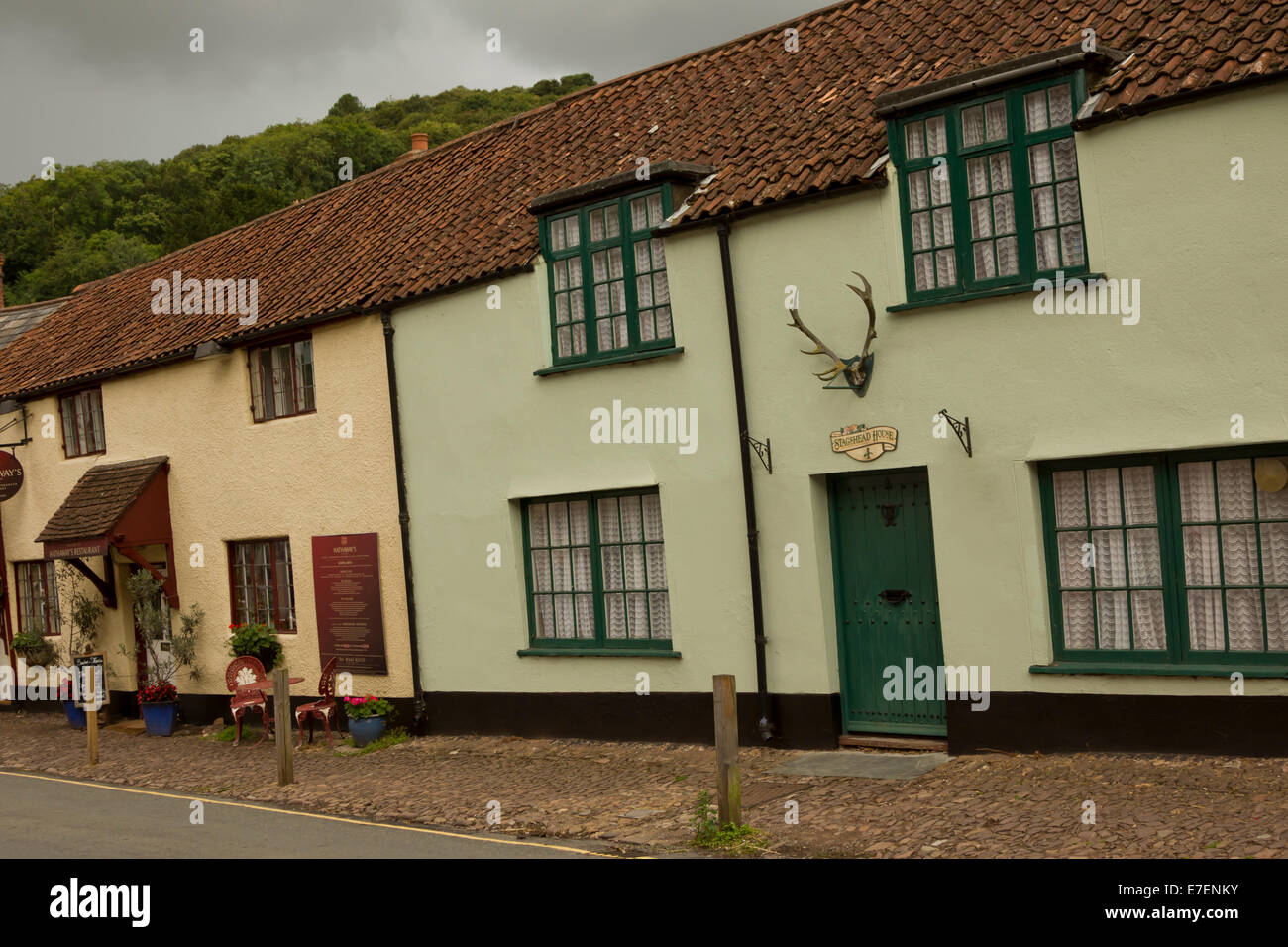 Dunster village somerset hi-res stock photography and images - Alamy
