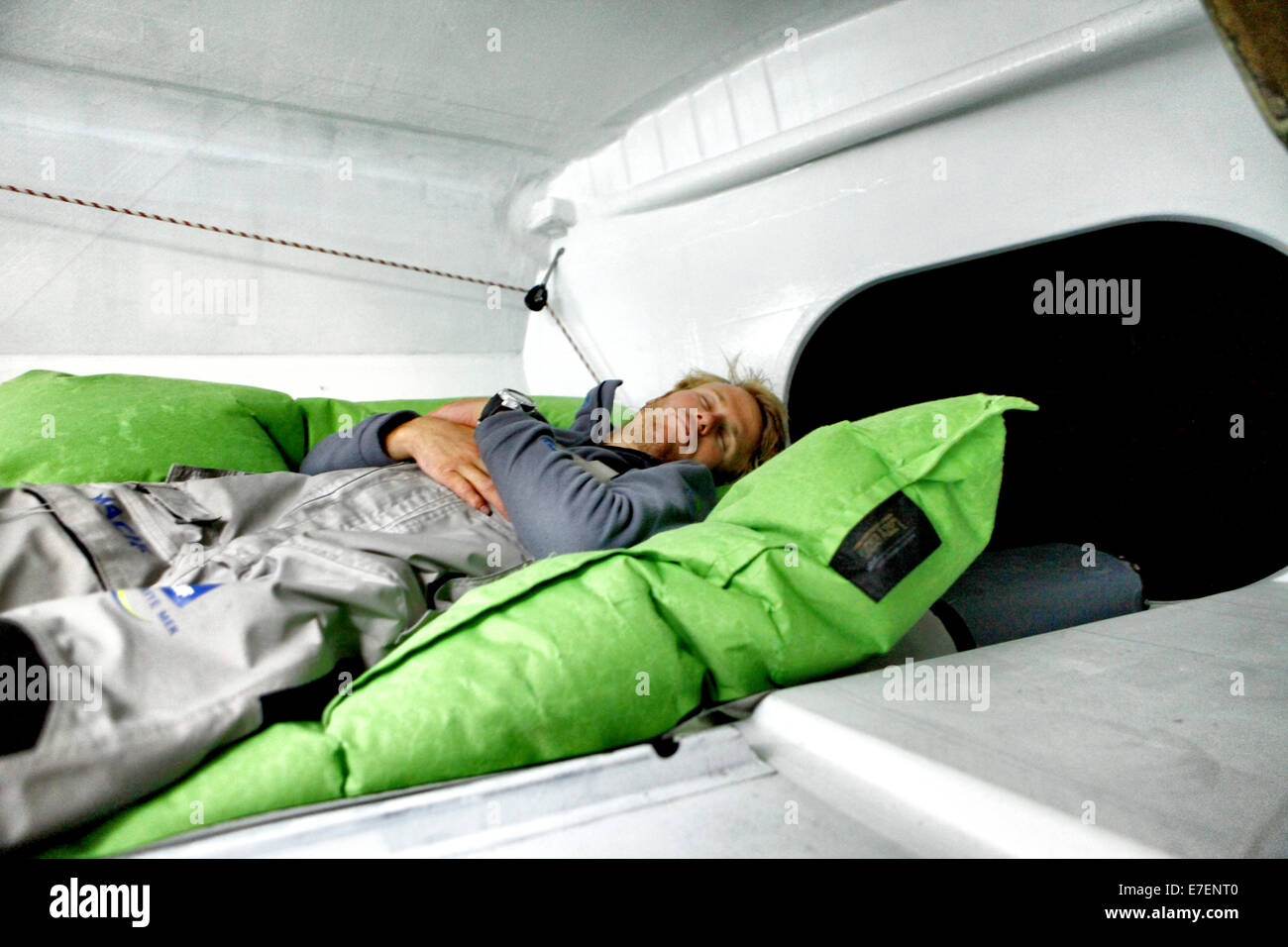 Onboard the IMOCA Open 60 Macif crewed by Francois Gabart and Michel ...