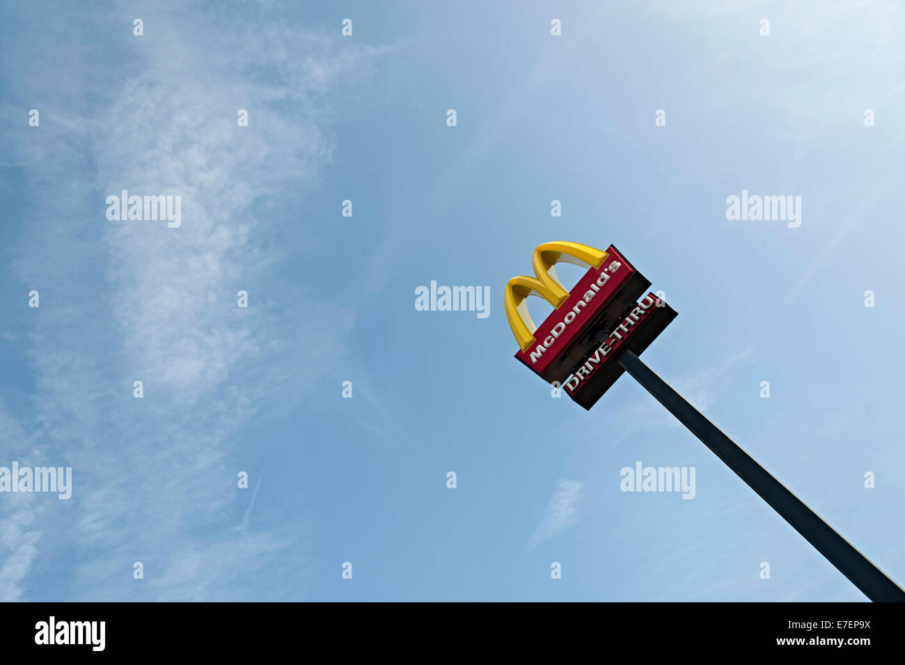 Macdonald's restaurant drive through sign in oldbury west midlands ...