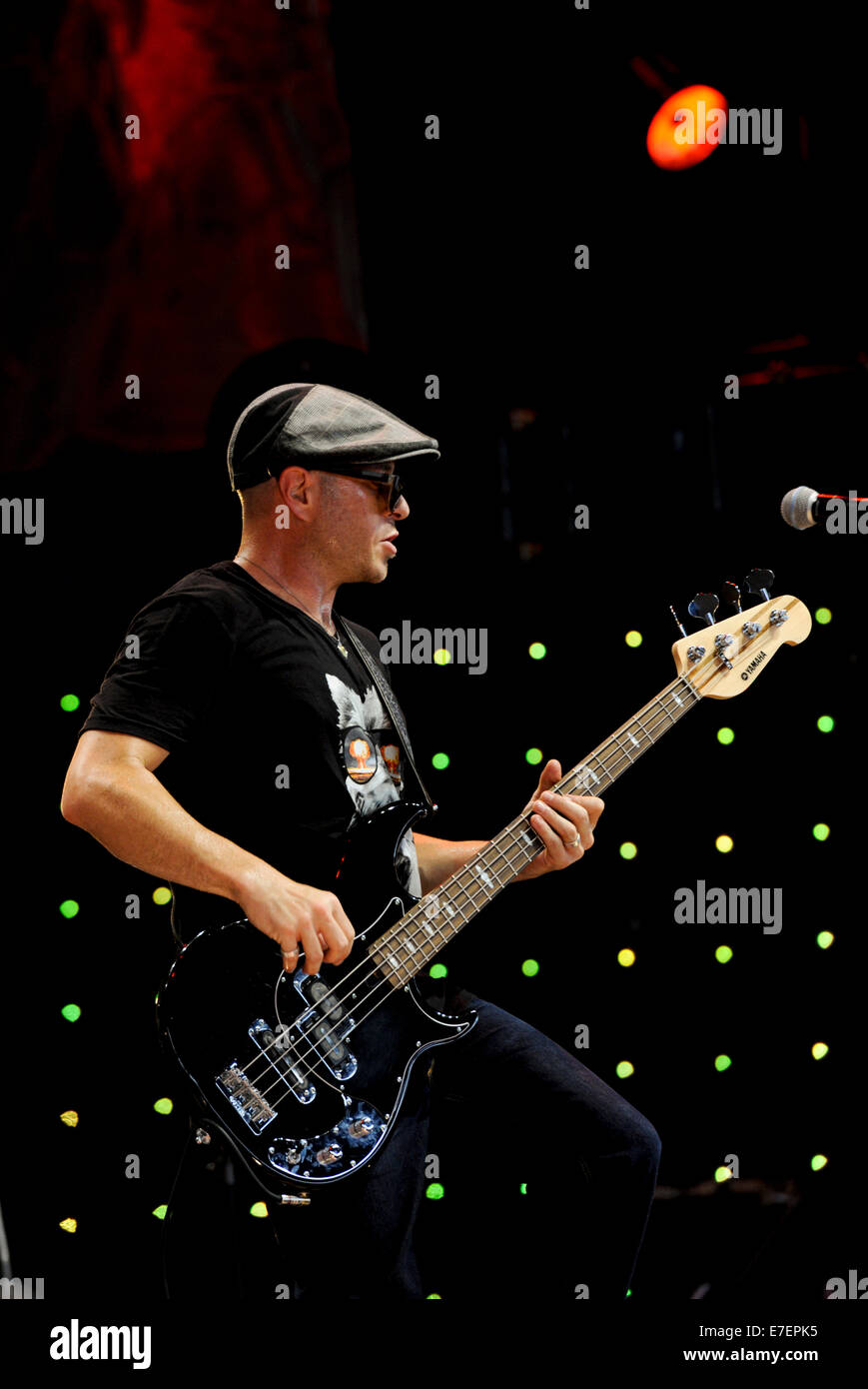 The Bass player Cory McCormick of "The Promise of the Real" Lukas ...