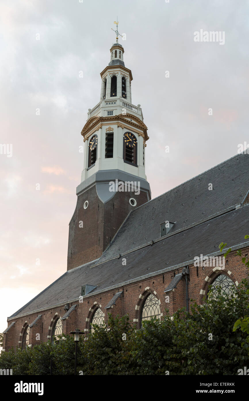 Church and church tower of the Dutch reformed church in Nijkerk ...