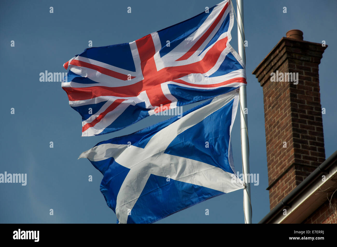 England flag scotland flag together hi-res stock photography and images ...