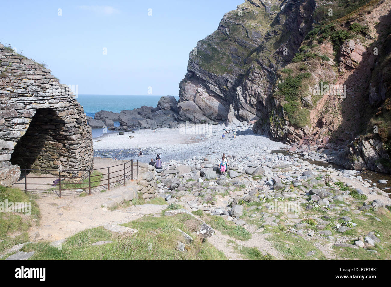 Heddon's Mouth Bay North Devon Stock Photo - Alamy