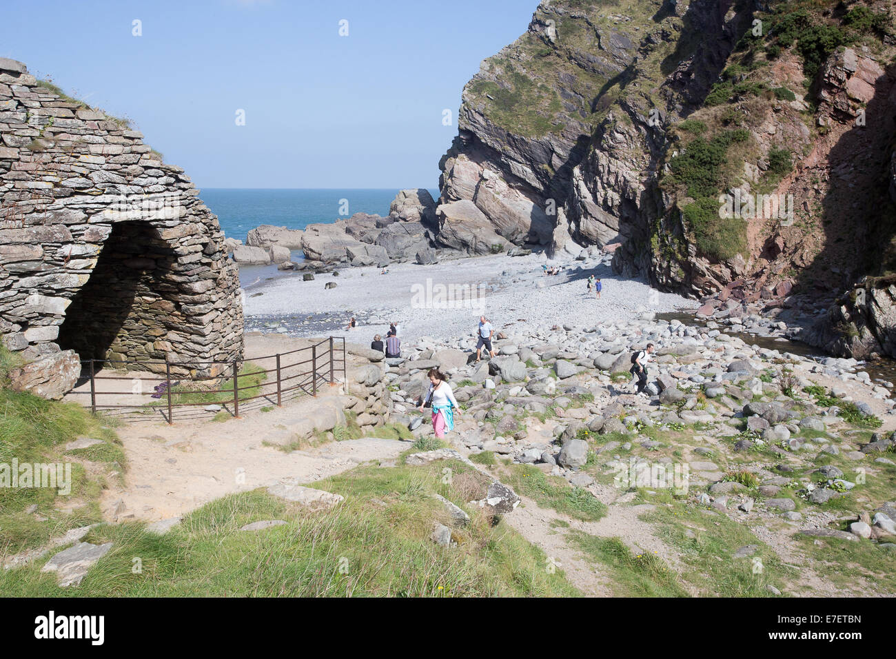 Heddon's Mouth Bay North Devon Stock Photo - Alamy