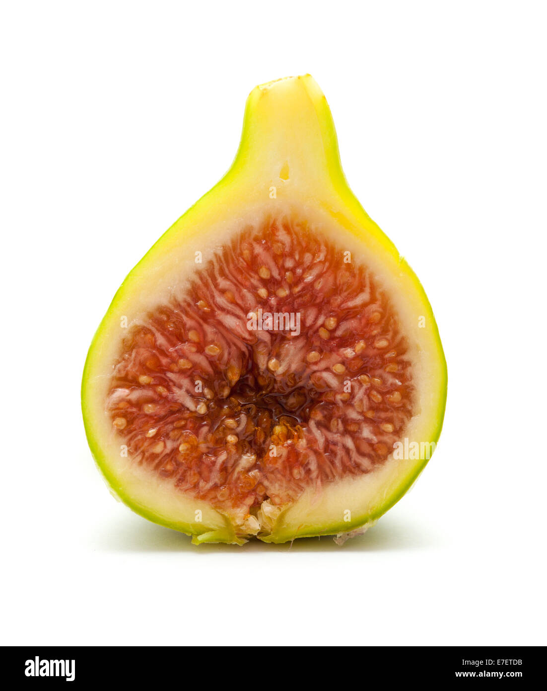 white figs isolated on white background Stock Photo - Alamy