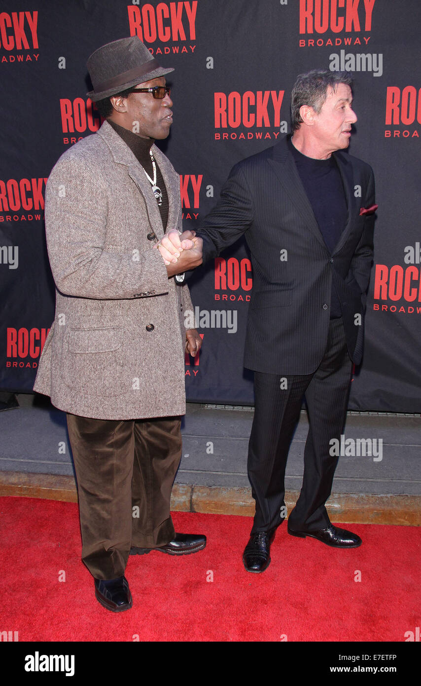 Opening Night of Broadway's Rocky at the Winter Garden Theatre ...